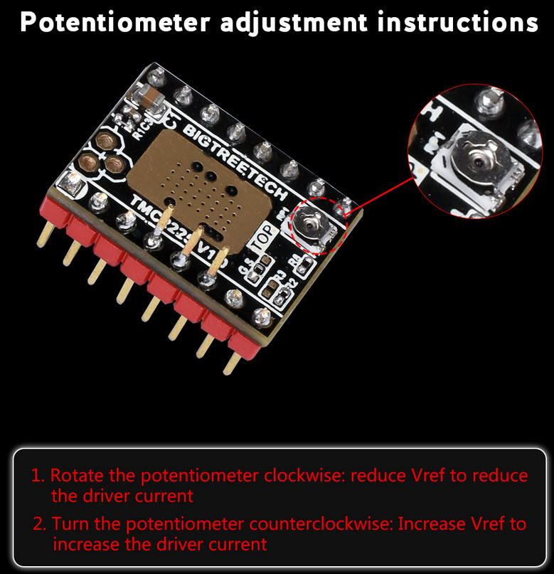 Bigtreetech TMC2225 driver za stepper motor - — Printer3D